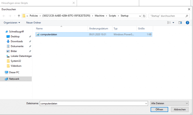 PowerShell als Startup Skript für GPO erstellen | LINETWORK